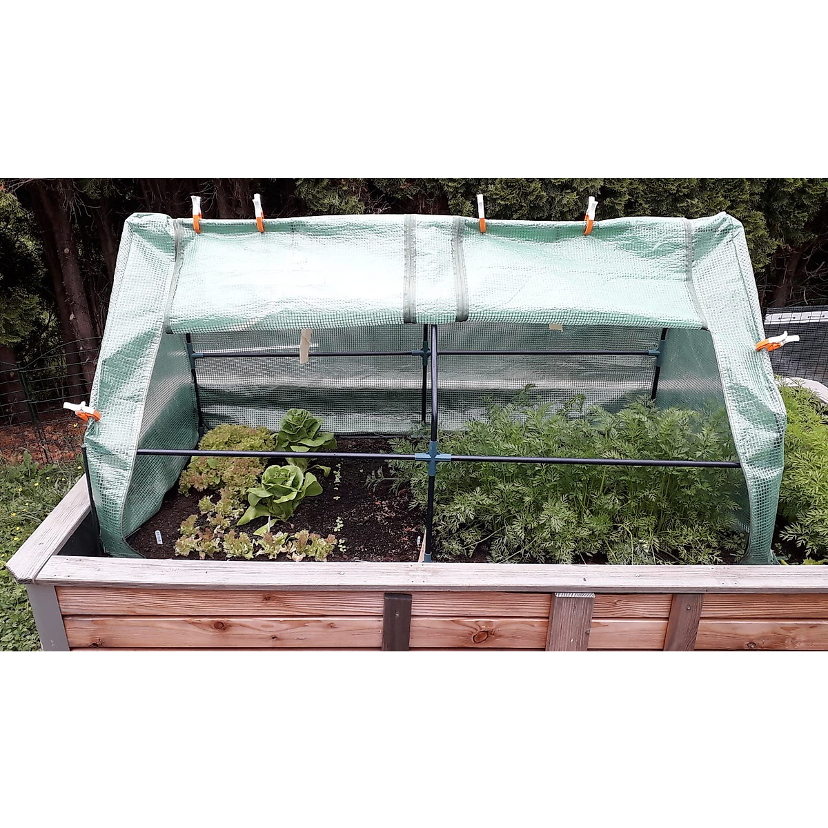 FIXCLIP Navy Blue 6-Pack - Storm Proof & Lockable Clothespin - Large Clips fits Lines & Rails - Multi- Purpose Towel Clips for Boat, Chairs, RV, Camping, Fishing, Stroller, Balcony, Tarps, Garden