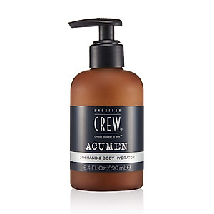 American Crew Men's Hand & Body Lotion, 24 Hour Help, Acumen Daily Lotion for Moisturized & Refreshing Skin, 6.4 Fl Oz