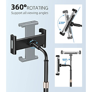 AHK Tablet Stand Holder, Angle Height Adjustable Tablet & Phone Stand for Desk, Thick Case Friendly iPad Holder Stand Compatible with(4.7-12.9") iPad, ipad Pro 12.9, Air Mini 4, iPhone, Kindle, Switch