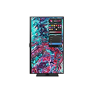 SAMSUNG 27-Inch ViewFinity S8 Series 4K UHD High Resolution Monitor, IPS Panel, 60Hz, Thunderbolt 4, HDR 10+, Built-In Speakers, Height Adjustable Stand, S27B804TGN, 2022, Black
