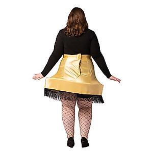 Rasta Imposta Christmas Lamp Skirt, Available in Women Size 4-10 or Size 14-16 (US, Numeric, 14, 16, Plus, Regular, Gold & Black 14-16)