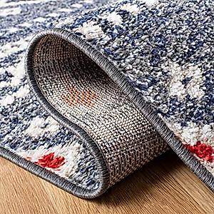 SAFAVIEH Adirondack Collection 6' x 9' Grey/Beige ADR221F Moroccan Boho Non-Shedding Living Room Bedroom Dining Home Office Area Rug