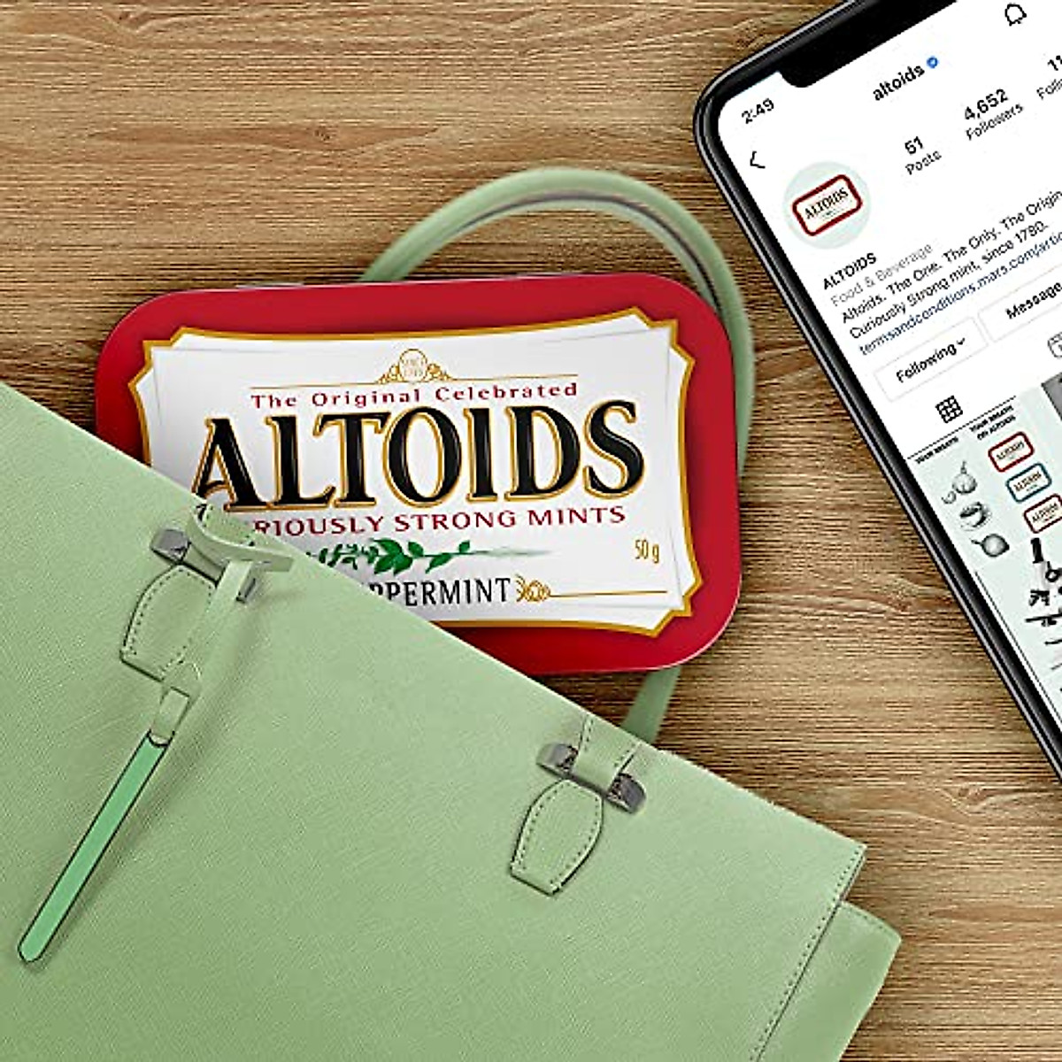 Altoids Classic Peppermint Breath Mints, 1.76 Ounce (Pack of 12)