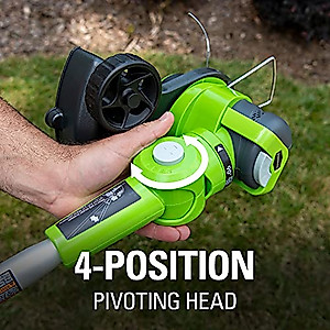 Greenworks 24V 12 inch String Trimmer, 2Ah USB Battery and Charger Included ST24B215