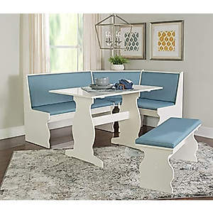 Linon Lucy Capri Blue Nook 66.25 x 34.5 x 50.25