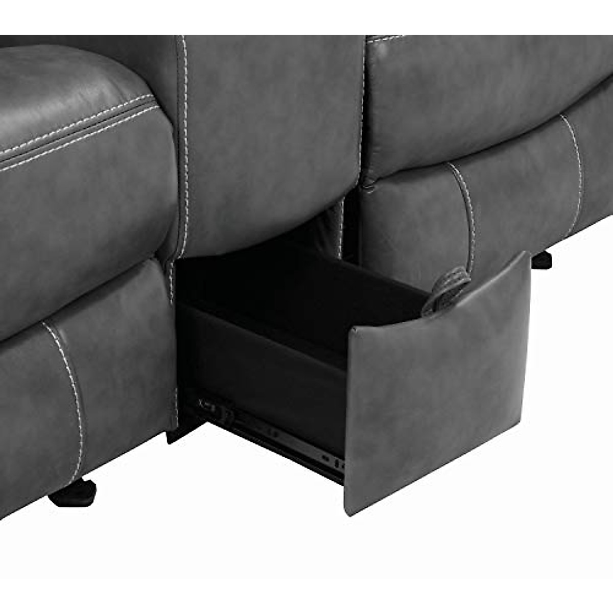 Coaster Home Furnishings Conrad Upholstered Glider Loveseat Grey