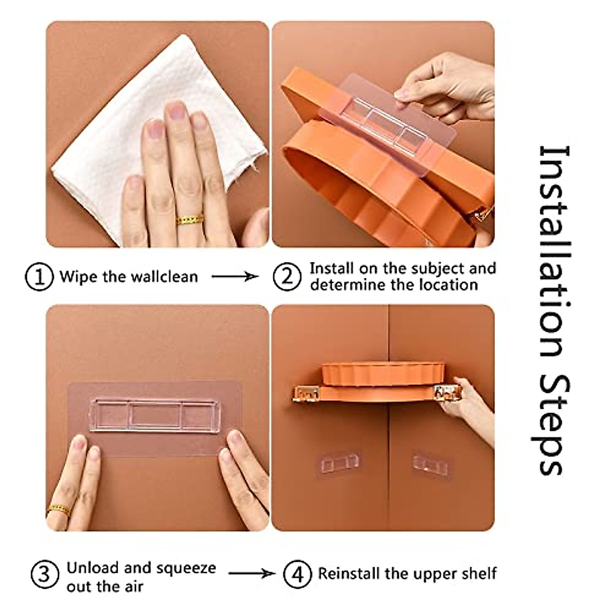 Creamoon 1 PCS Corner Shower Box Shelf,Wall-Mounted Aluminum Glue Shower Shelf,Toilet,Shampoo,Storage Shelf for Bathroom and Kitchen,No Drilling(Green) Y7TK19D047162JS