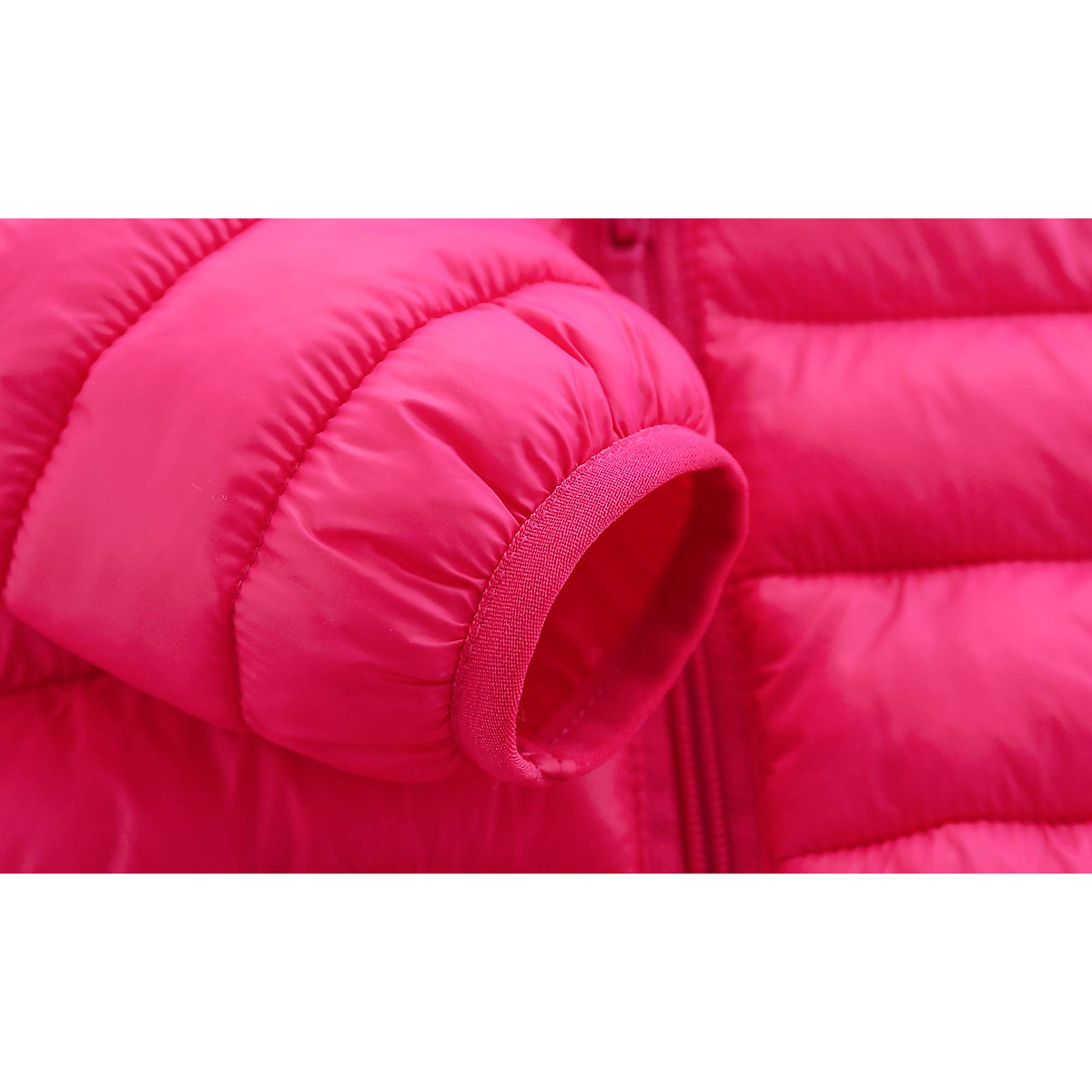 CECORC Winter Coats for Kids with Hoods Light Puffer Jacket for Girls | Baby, Infants, Toddlers, 2T,Rose