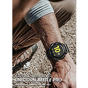 SUPCASE [Unicorn Beetle Pro] Series Case for Galaxy Watch Active 2/Galaxy Watch Active [40mm], Rugged Protective Case with Strap Bands for Galaxy Watch Active/Active 2 [40mm] 2019 Release (Black)