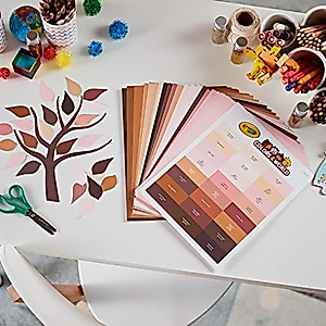 Crayola Construction Paper in Colors of The World, 8.5” x 11”, 24 Colors, Craft Supplies, 48 Sheets