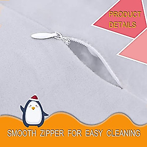 FJMY Long Stuffed Animal Plush Kawaii Body Pillow,Super Soft Hugging Plush Animal Gift for Girl Kid Birthday Valentine (Penguin,27.5in/70cm)