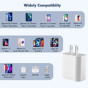 iPhone Charger, 10FT Extra Long Fast iPhone Charger【Apple MFi Certified】20W Super Quick Apple Charger USB C Wall Charger Block and 10Foot Lightning Cable Cord for iPhone 14/13/12/11/X/SE/8/7/6 Series