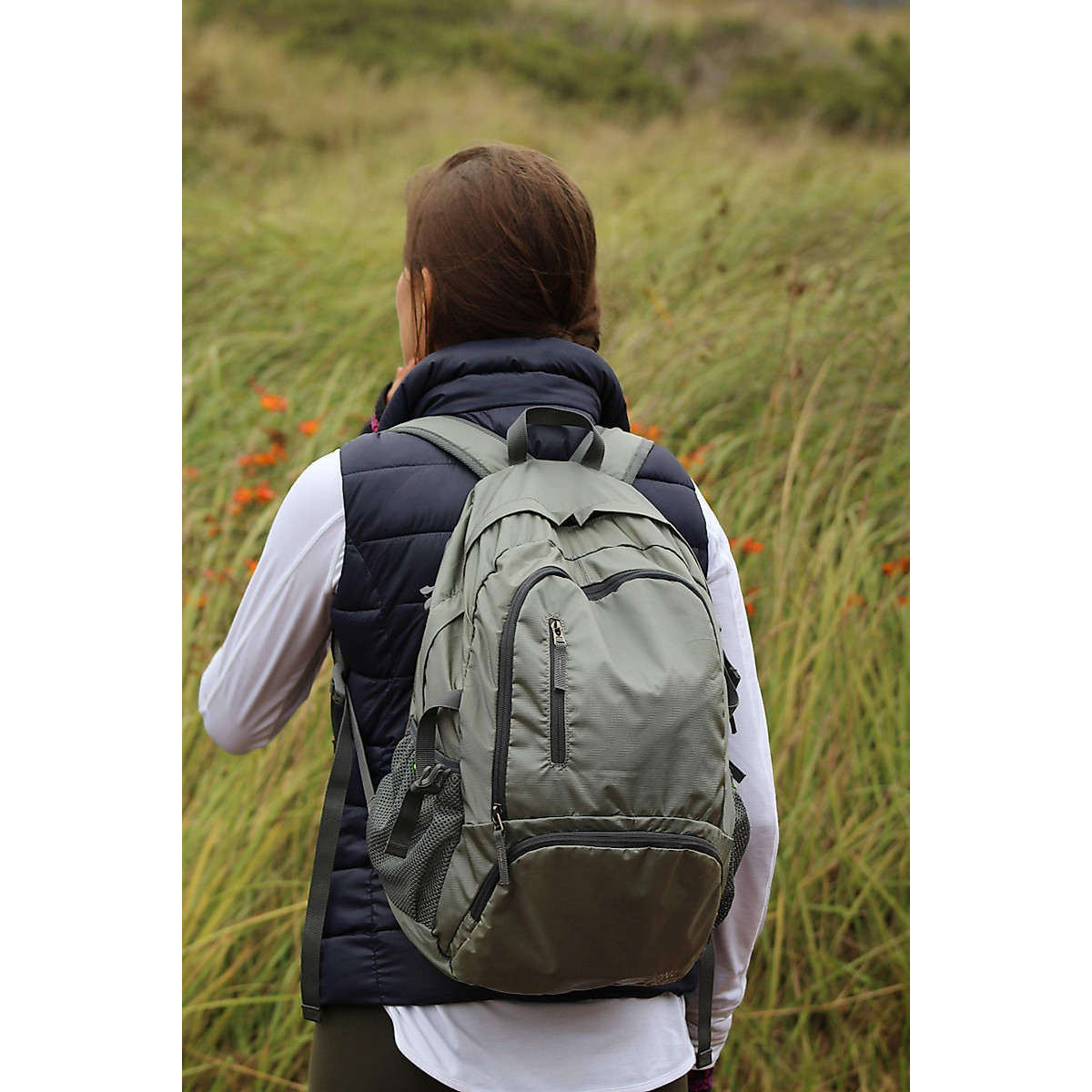 OneTrail 30L Packable Hiking Daypack | Ultralight, Ripstop (Gunmetal Grey)