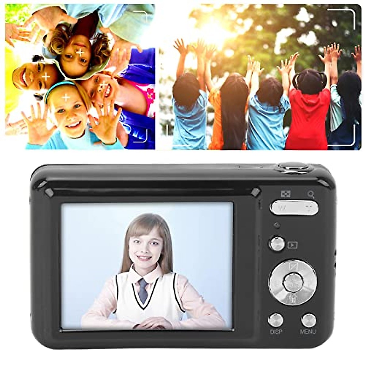 2.7in Camera, Automatic Light Sensitivity Speed Automatic White Balance Single Shot Portable Digital Camera Continuous Shooting for Beginners