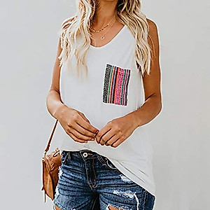 Womens Summer Tops Dressy Casual V Neck Shirts for Women Women's Sparkle Sequin Party Blouse Tops Shimmer Glitter 3/4 Slit Sleeve Dressy Tops White