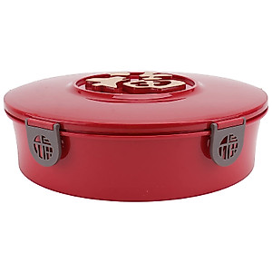 DOITOOL 1pc New Year Snack Tray Multi- Grid Food Serving Tray Plastic Candy Box Snack Box