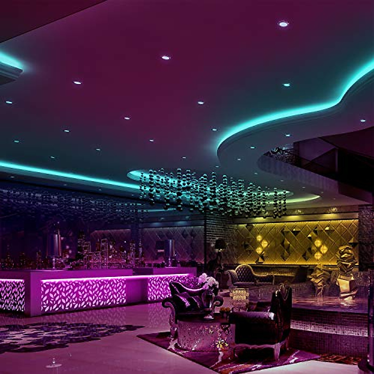 DAYBETTER Led Strip Lights Waterproof, 32.8ft(2 Rolls of 16.4ft) LED Tape Lights Color Changing 300 LEDs Light Strips Kit with 44 Keys Ir Remote Controller and 12v Power Supply for Indoor Outdoor Use