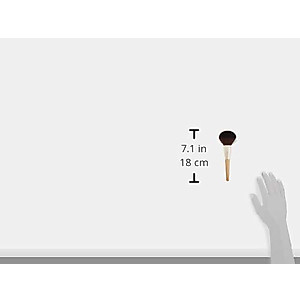 Clarins Powder Brush | Plush, Domed Brush | Apply Compact and Loose Powder With Flawless, Even Results | Ultra-Soft Synthetic Fibers and Sustainably Sourced Birch Handle