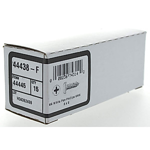 Hillman 44445 8 x 2-Inch White Pan Head Phillips Sheet Metal Screw, Stainless Steel, 15-Pack