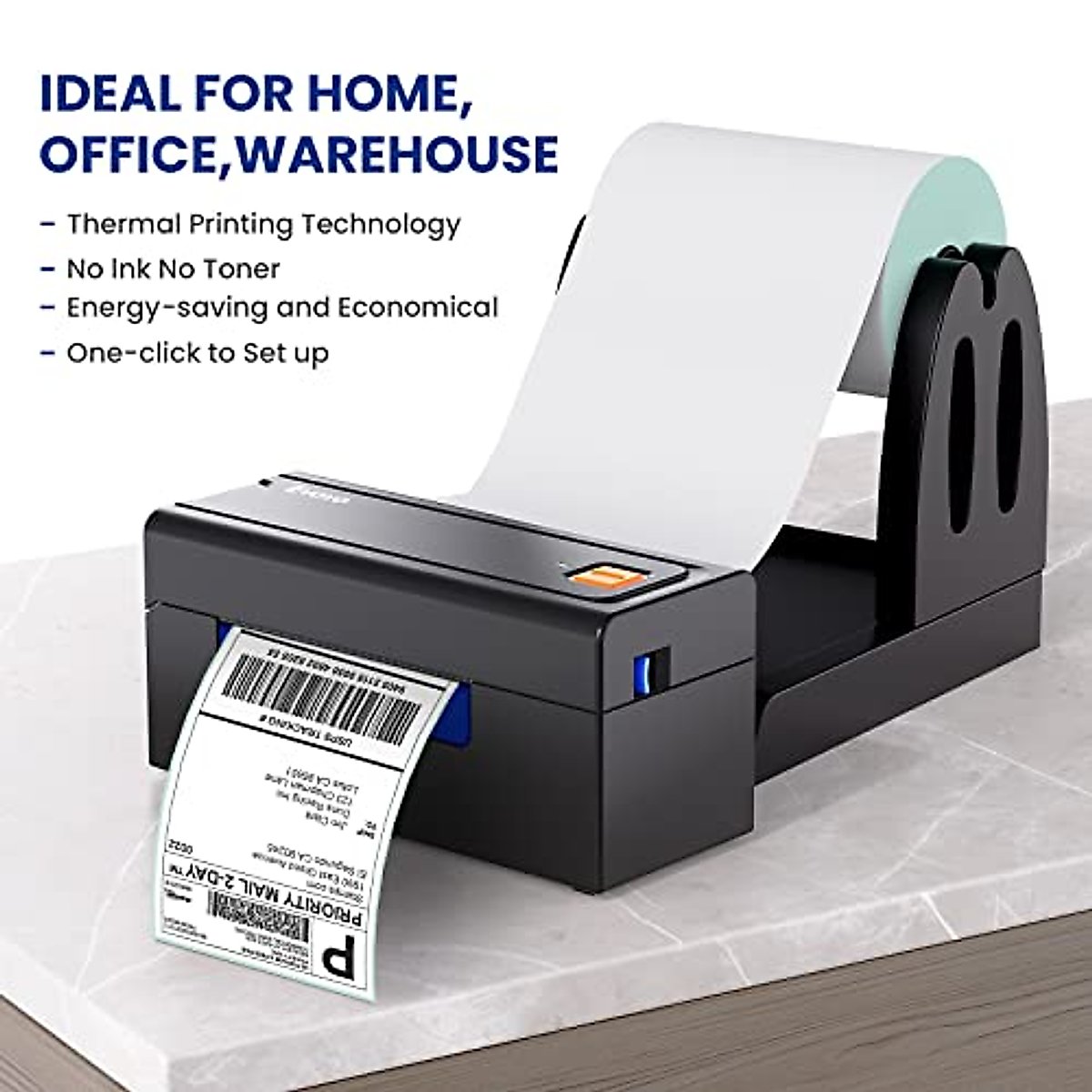 Eyoyo Bluetooth Thermal Label Printer Wireless Shipping Label Printer,4x6 Label Printer,Suit for Small Business & Package, USPS, Etsy, Amazon, Compatible with iPhone, Windows, Android