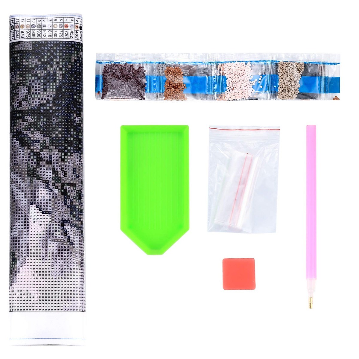 5D DIY Diamond Drawing Kit, Digital Drawing Kit,Cartoon Pink Fat Pig Crystal Rhinestone Diamond Embroidery Art Pictures, DIY Craft Supplies for Adults, Children, Home, Wall Decoration - 12*16 In