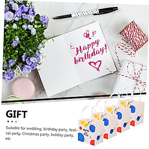 Abaodam 12 Pcs Gift Paper Bag Wedding Gift Bag Goodie Bags Gift Packaging Bags Party Bags Creative Gift Bag Holiday Gift Bags Dot Paper Bags Dot Gift Bags Baby Medium Packing Bag