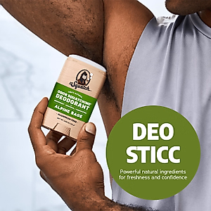 Dr. Squatch Manly Soap and Deodorant Variety Pack - Handmade with Organic Oils, Aluminum-Free - Pine Tar and Alpine Sage