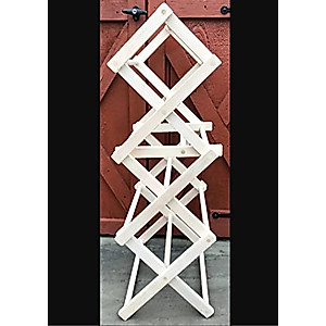 Laundry Clothes Drying Rack-Small 20" Wide Design-Portable & Folds up for Easy Storage-All Natural Maple Wood-Made in USA