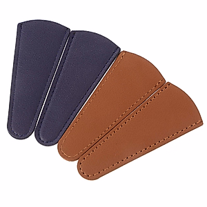 EXCEART 4pcs Sewing Scissors Sheath Leather Scissors Cover Protector Safety Trimming Beauty Tool Protection Cover Collect Bags