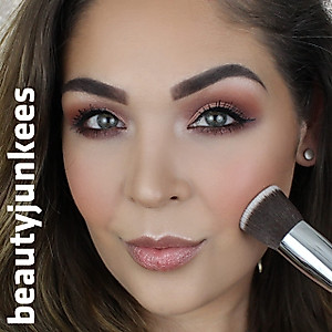 Flat Top Kabuki Foundation Brush - Beauty Junkees Large Dense Synthetic Face Makeup Brushes for Liquid, Cream, Powder Make Up, Buffing, Blending, Stippling Applicator, Brocha Para Base de Maquillaje