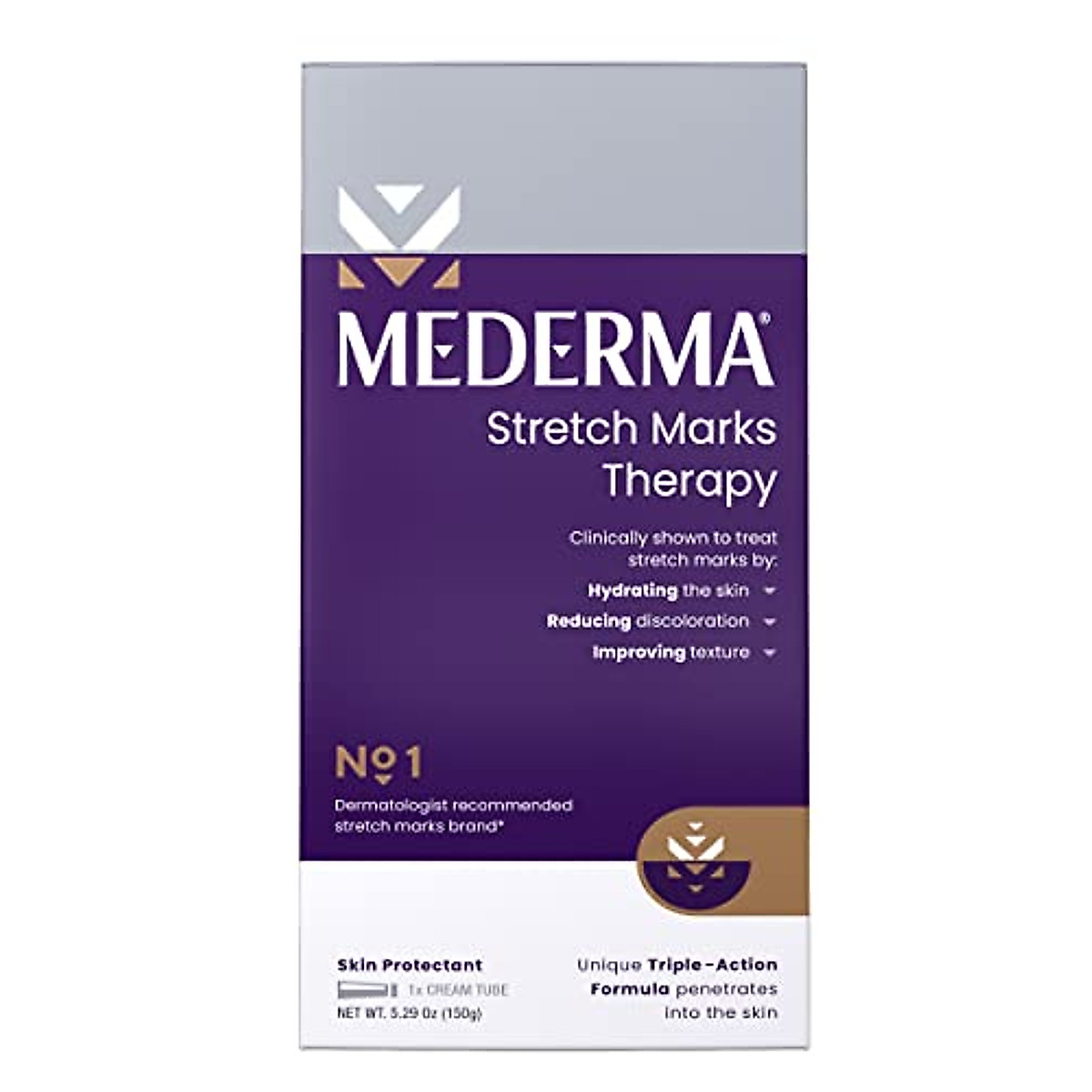Mederma Stretch Marks Therapy - Help Prevent and treat Stretch Marks - #1 Doctor & Pharmacist Recommended Brand of Scar Treatment - 5.29 oz (150g)