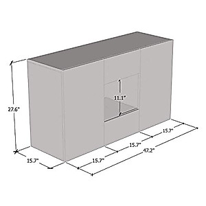 Meble Furniture Fly Type-SBII Wall Mounted Floating Sideboard