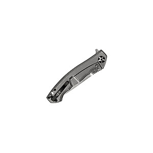 Zero Tolerance 0452CF; Pocket Knife with 4.1” Dual-Finished S35VN Steel Blade, Carbon Fiber Front and Titanium Back Handle Scales, KVT Ball-Bearing Opening, Frame Lock, Deep-Carry Pocketclip; 4.6 OZ.,Large