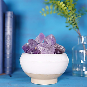 Crystal Allies 1 Pound Bulk Rough Amethyst Reiki Crystal Healing Stones Large 1" from Madagascar