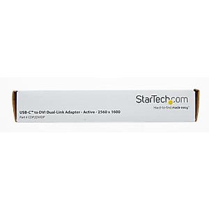 StarTech.com USB 3.1 Type-C to Dual Link DVI-I Adapter - Digital Only - 2560 x 1600 - Active USB-C to DVI Video Adapter Converter (CDP2DVIDP), Space Gray