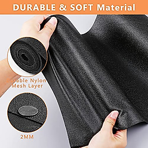 WochiTV Shelf Liner for Cabinets, Drawer 17.5 x 236 inches, Non Adhesive Non Slip Foam Rubber Mat for Kitchen, Pantry, Bathroom, Cupboard, Garage, Closet, Shelves, Drawer, Tool Box, Black