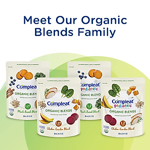 Compleat Pediatric Organic Blends Plant Based, 10.1 fl oz Pouch, 24 Count