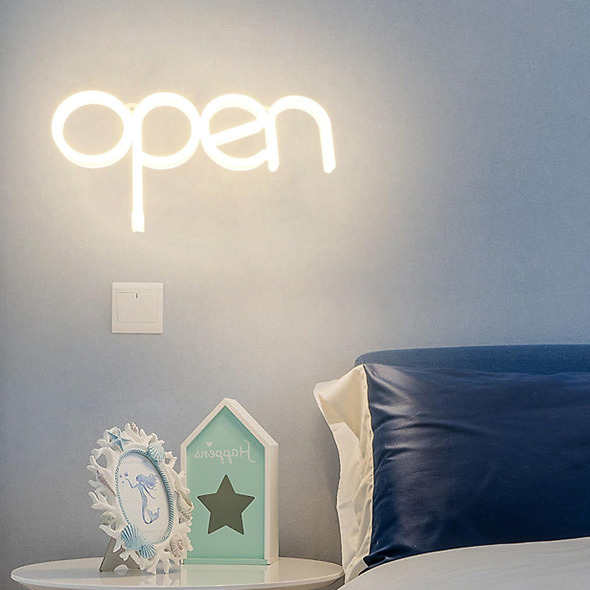 Homoyoyo LED Neon Open Sign Decorative Neon Lamp Festival Holiday Neon Light Decoration