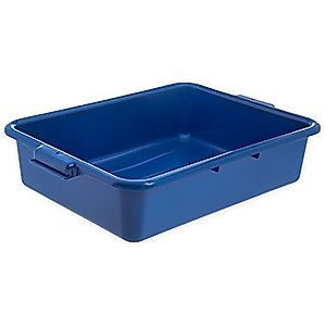 CFS N4401014 Comfort Curve™ Ergonomic Wash Basin Tote Box, 5" Deep, Blue