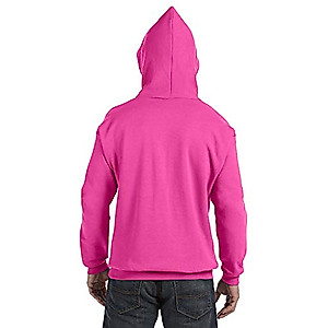 Hanes Unisex EcoSmart® 50/50 Pullover Hooded Sweatshirt M Wow Pink