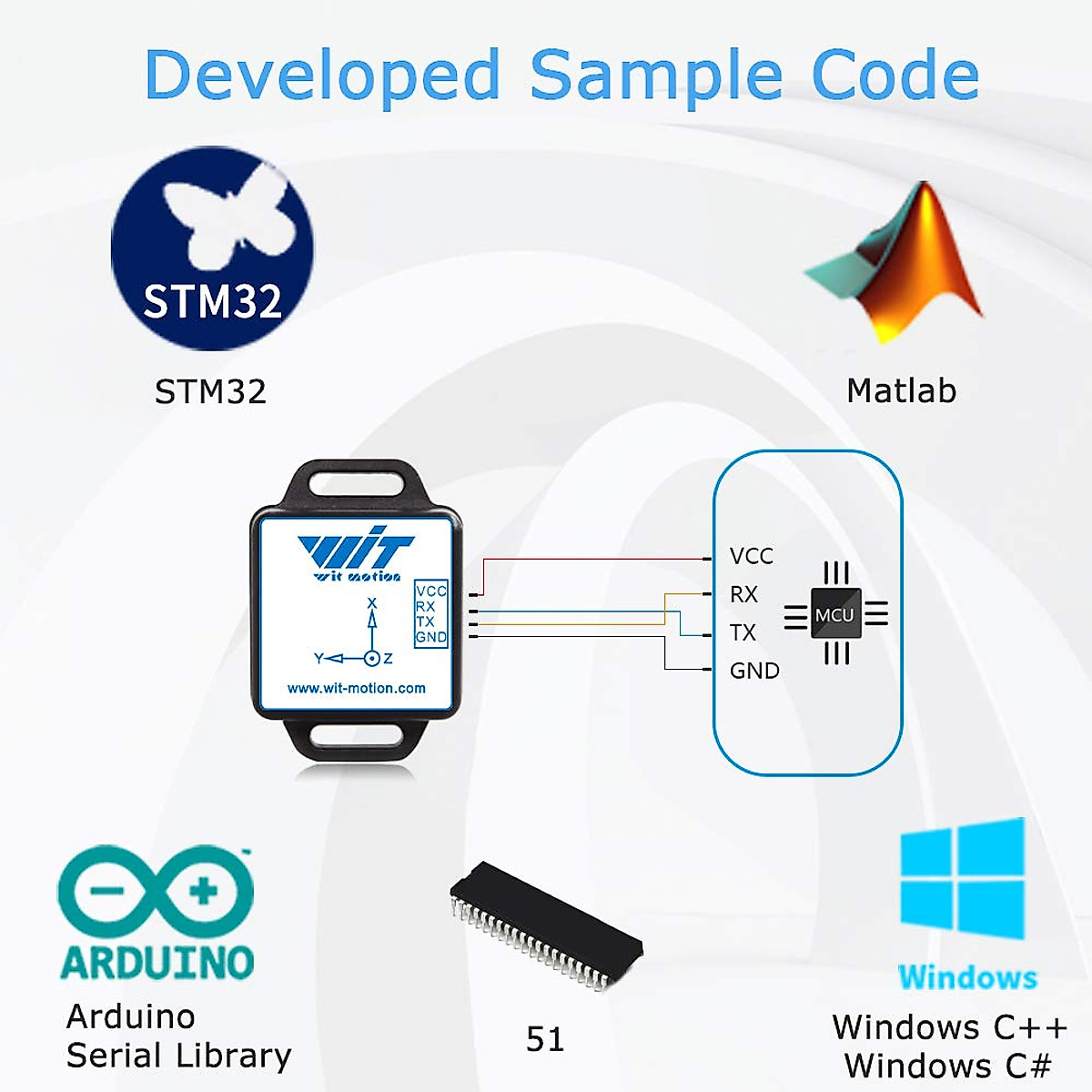 WitMotion WT61C-TTL High-Accuracy Accelerometer Sensor, 6-Axis Acceleration(+-16g)+Gyro+Angle (XY 0.05° Accuracy) with Kalman Filtering, MPU6050 AHRS IMU (Unaffected by Magnetic Field), for Arduino