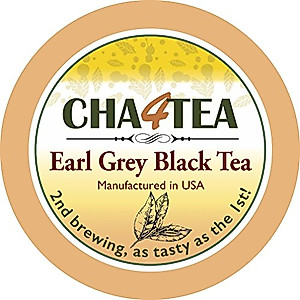Cha4TEA 36-Count Earl Grey Tea Pods for Keurig K-Cup Brewers