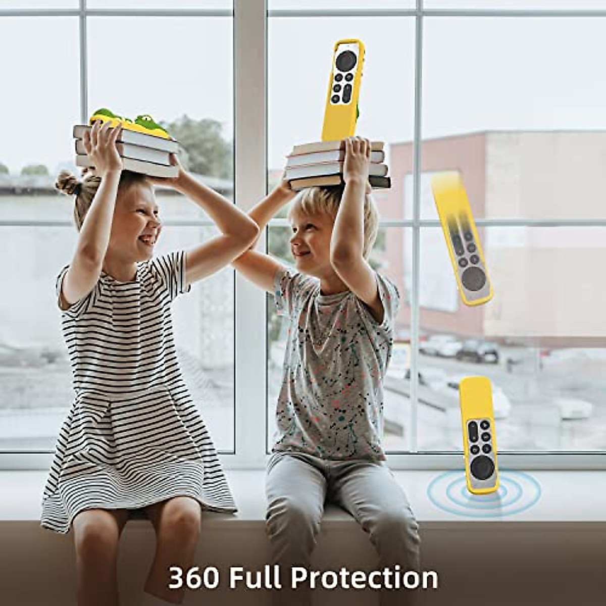 SIKAI CASE Silicone Protective Case for Apple TV 4K Remote 2021/2022,Shockproof Protective Skin for New Apple TV Siri Remote (2nd/3nd Generation),Anti-Lost with AirTag Case Inside(Crocodile)