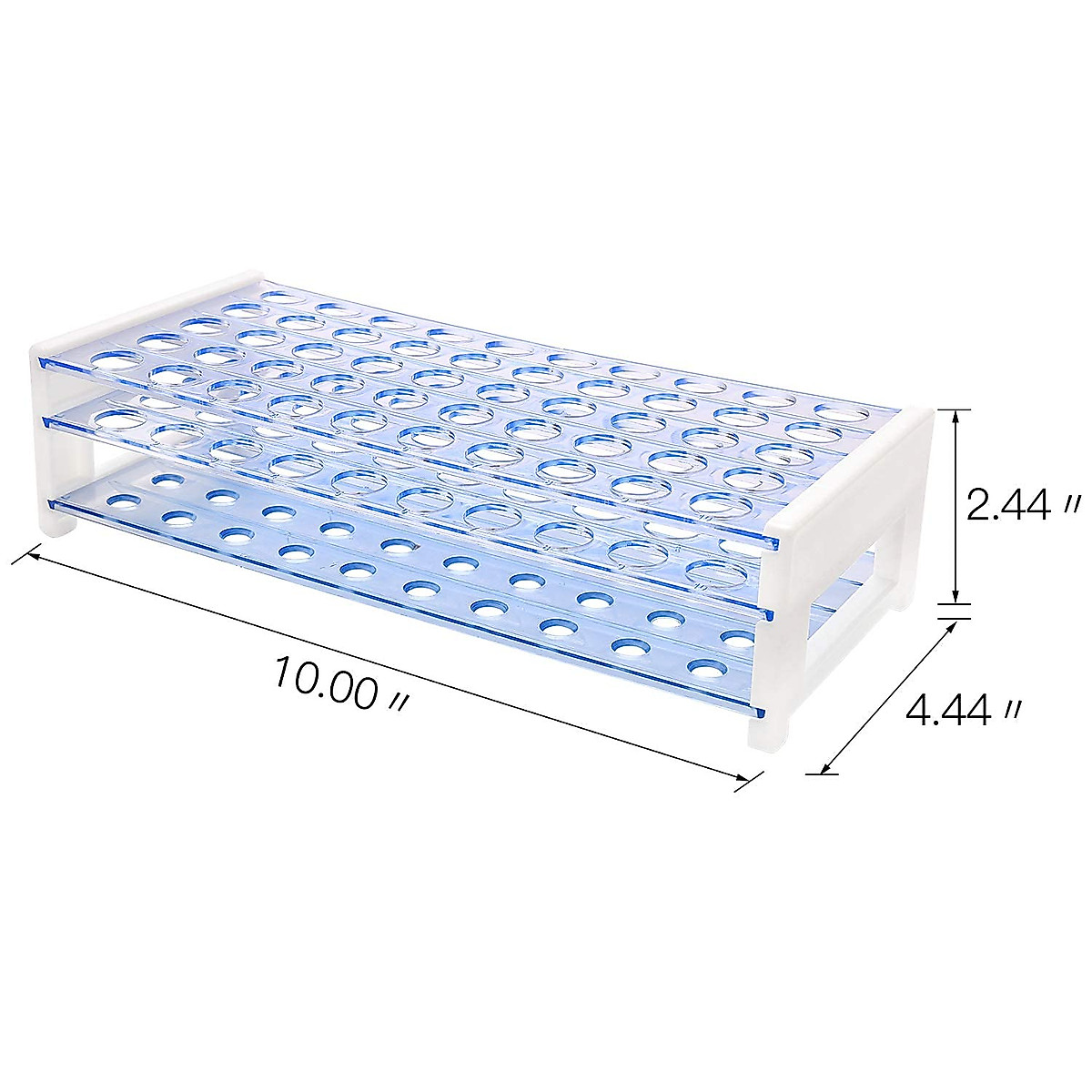 Ackers Conical Centrifuge Tubes 15mL, 100Pcs Sterile Plastic Test Tubes with Screw Caps, Polypropylene Container with Graduated and Write-on Spot, Non-Pyrogenic, DN/RNase Free | 2 Test Tube Racks