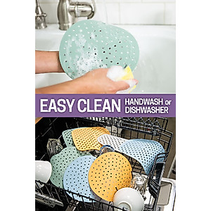 Air Fryer Silicone Liners, Non-Stick, Easy Clean, Reusable Air Fryer Liner Mats Accessories 8” ROUND (2-Pack) “JUNIPER” Fits most air fryer models