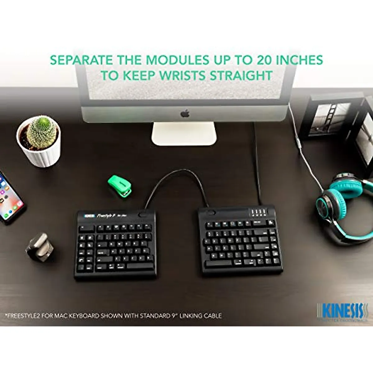 Kinesis USB Freestyle2 Keyboard for Mac (20" Extended Separation)
