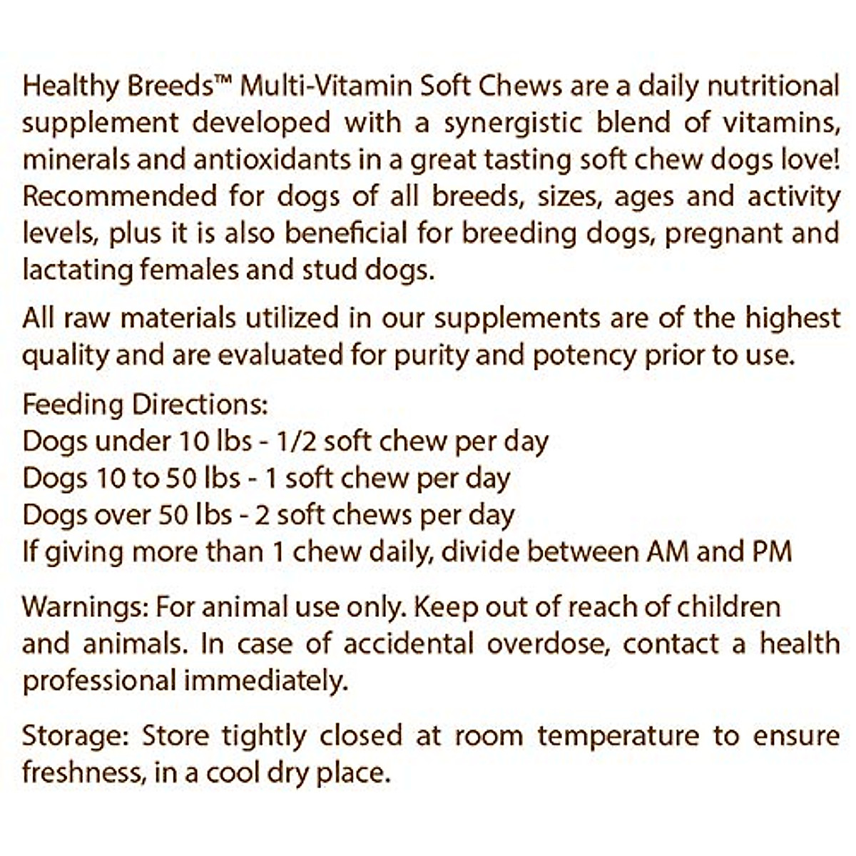Healthy Breeds Golden Retriever Multivitamin Soft Chew for Dogs 180 Count