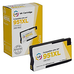 LD Products Compatible Ink Cartridge Replacement for HP 951XL CN048AN HY (Yellow) Compatible with OfficeJet 8600 Pro 251dw, 276dw MFP, 8100, 8600, 8600 Plus, 8600 Premium, 8610, 8615, 8616, 8620