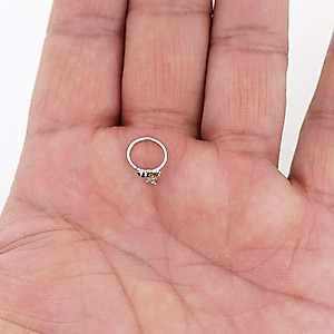 Excepro 20G Little Bee Nose Rings Hoop 316L Surgical Stainless Steel Cartilage Earrings Nose Rings Nose Piercings Nostirl Piercings