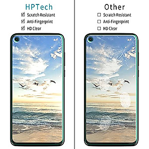 HPTech (2-Pack) Compatible for Moto G Power 2021 Tempered Glass Screen Protector, 9H Hardness, Cutout Camera Hole, HD Clear Case Friendly